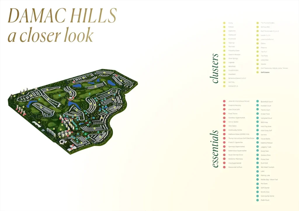 Autograph Collection at Damac Hills Master Plan | Dubai Offplan Finder Autograph Collection at Damac Hills Master Plan | Dubai Offplan Finder