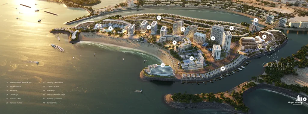Quattro Del Mar at Hayat Island Master Plan | DOPF